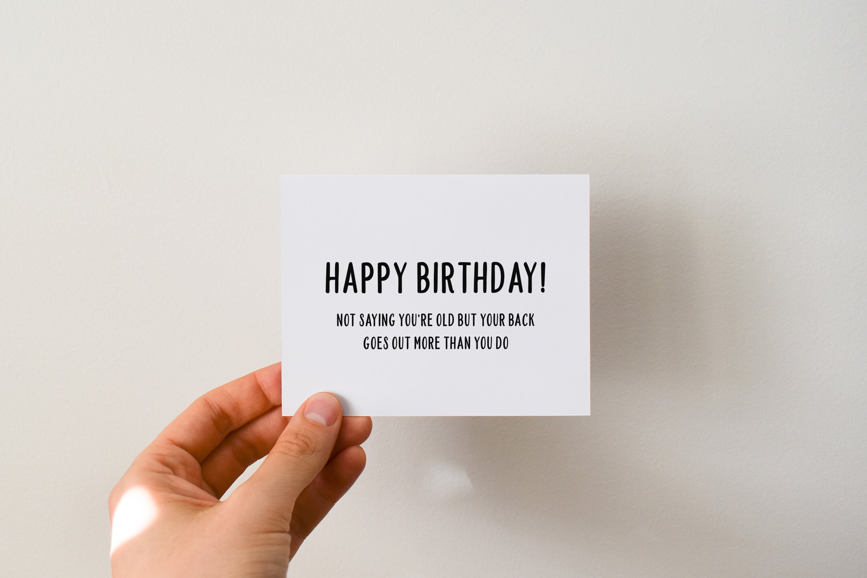 Funny Bad Back Birthday Card Birthday Gift for Him or Her - Etsy