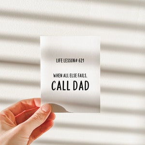 Handmade Call Dad Father's Day Card - Etsy
