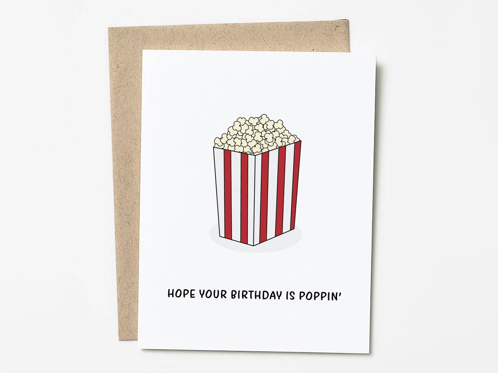 Funny Birthday Card for Popcorn Lover Popcorn Gift for Friend | Etsy Canada