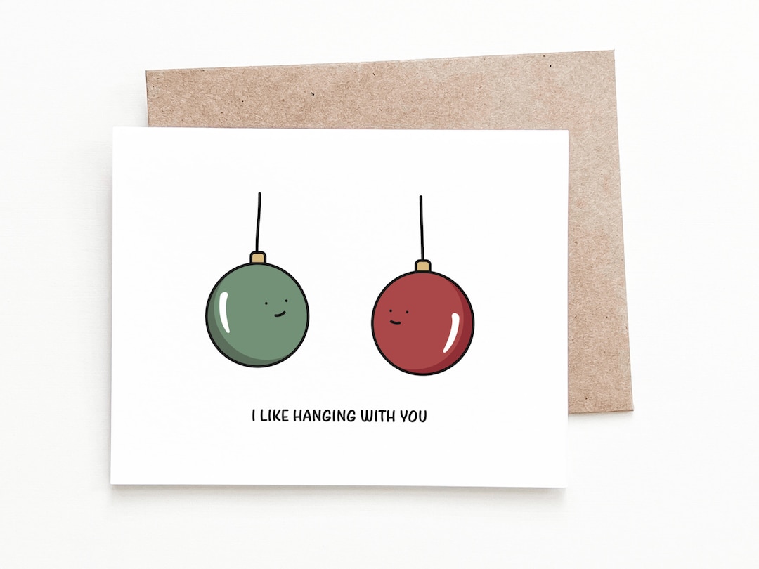 Funny Christmas Card Christmas Ornament Pun Holiday Card - Etsy