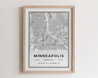 Fantasy Map of the Twin Cities minneapolis-st. Paul - Etsy