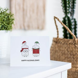 Funny Christmas Card, Holiday Drinking Buddy Christmas Pun Card - Etsy ...