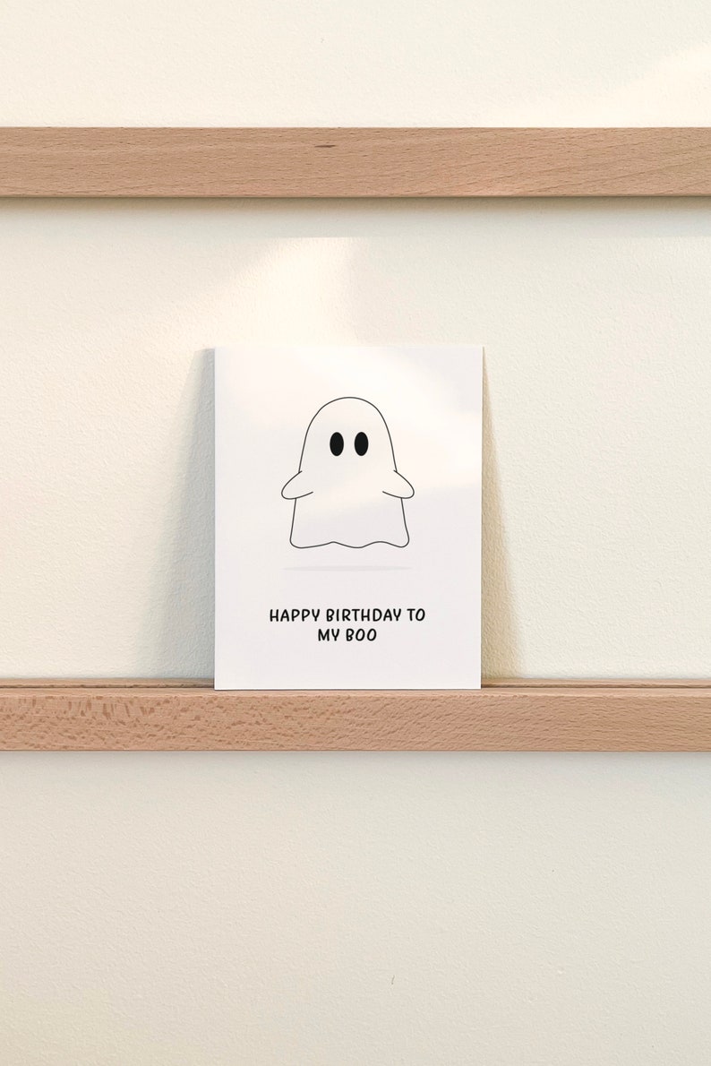 Funny Ghost Birthday Card Haunted Birthday Gift for Him or - Etsy Canada
