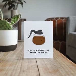 Funny Coffee Anniversary Card Coffee Anniversary Gift for | Etsy