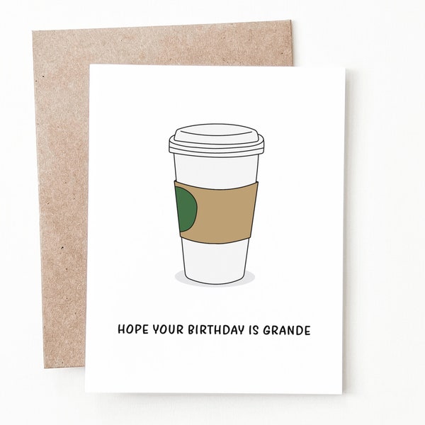 Coffee Birthday Card - Etsy