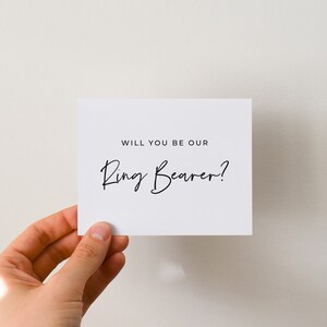 Handmade Ring Bearer Wedding Proposal Card - Etsy