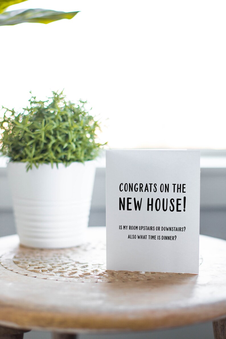 Funny Housewarming Card New Home Housewarming Gift | Etsy