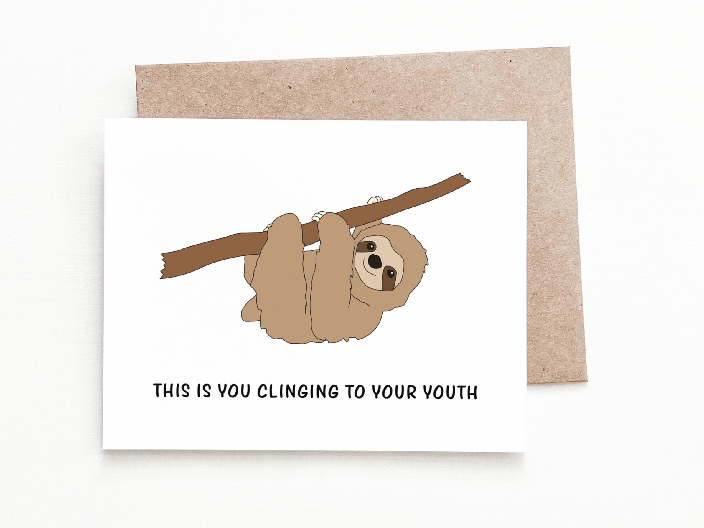 Funny Sloth Birthday Card Sloth Birthday Gift for Him or Her | Etsy Canada