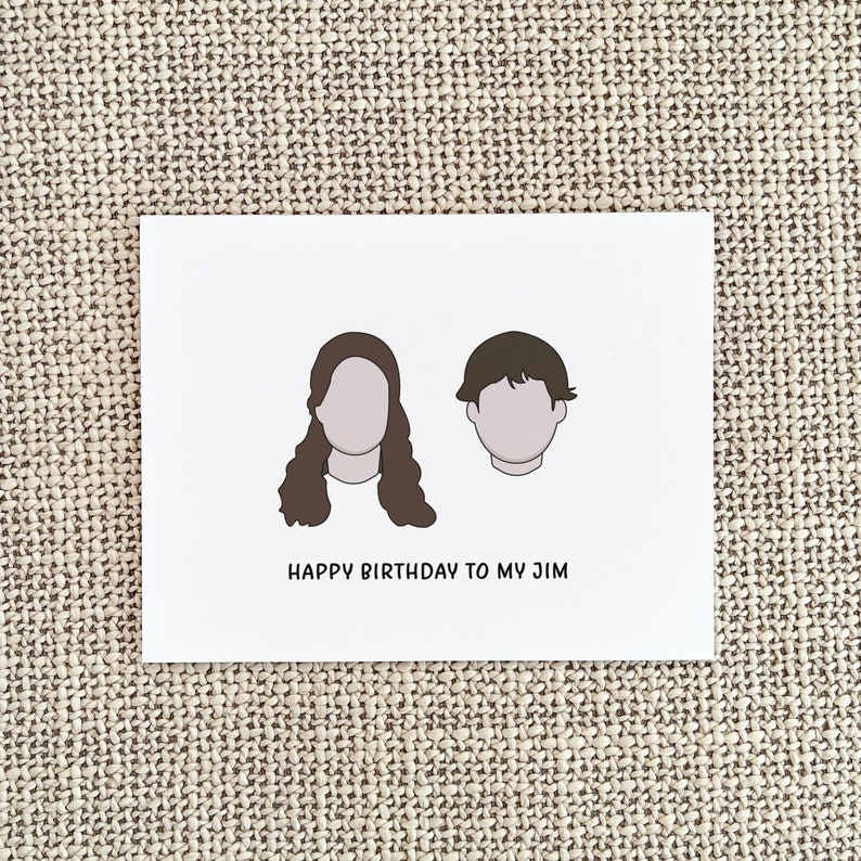 The Office Birthday Card Jim and Pam Birthday Gift for - Etsy Canada