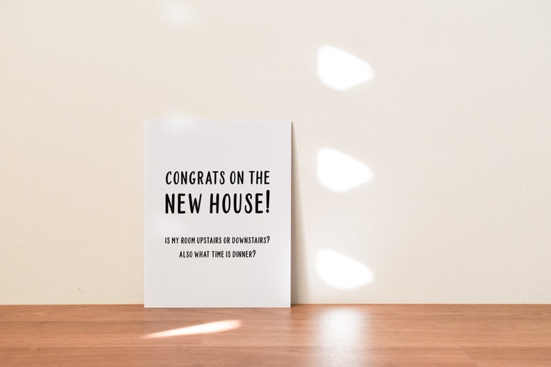 Funny Housewarming Card New Home Housewarming Gift - Etsy