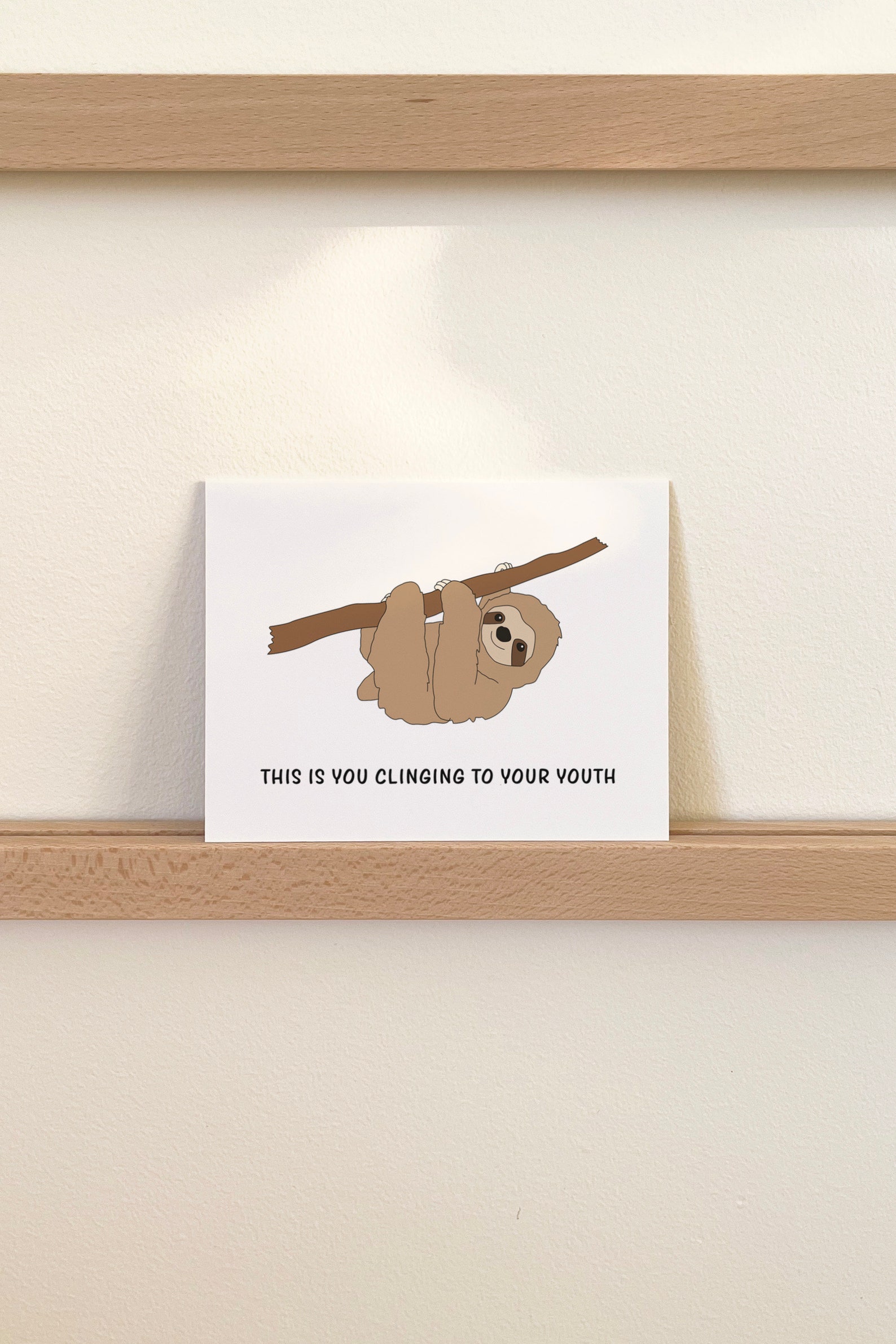 Funny Sloth Birthday Card Sloth Birthday Gift for Him or Her | Etsy Canada