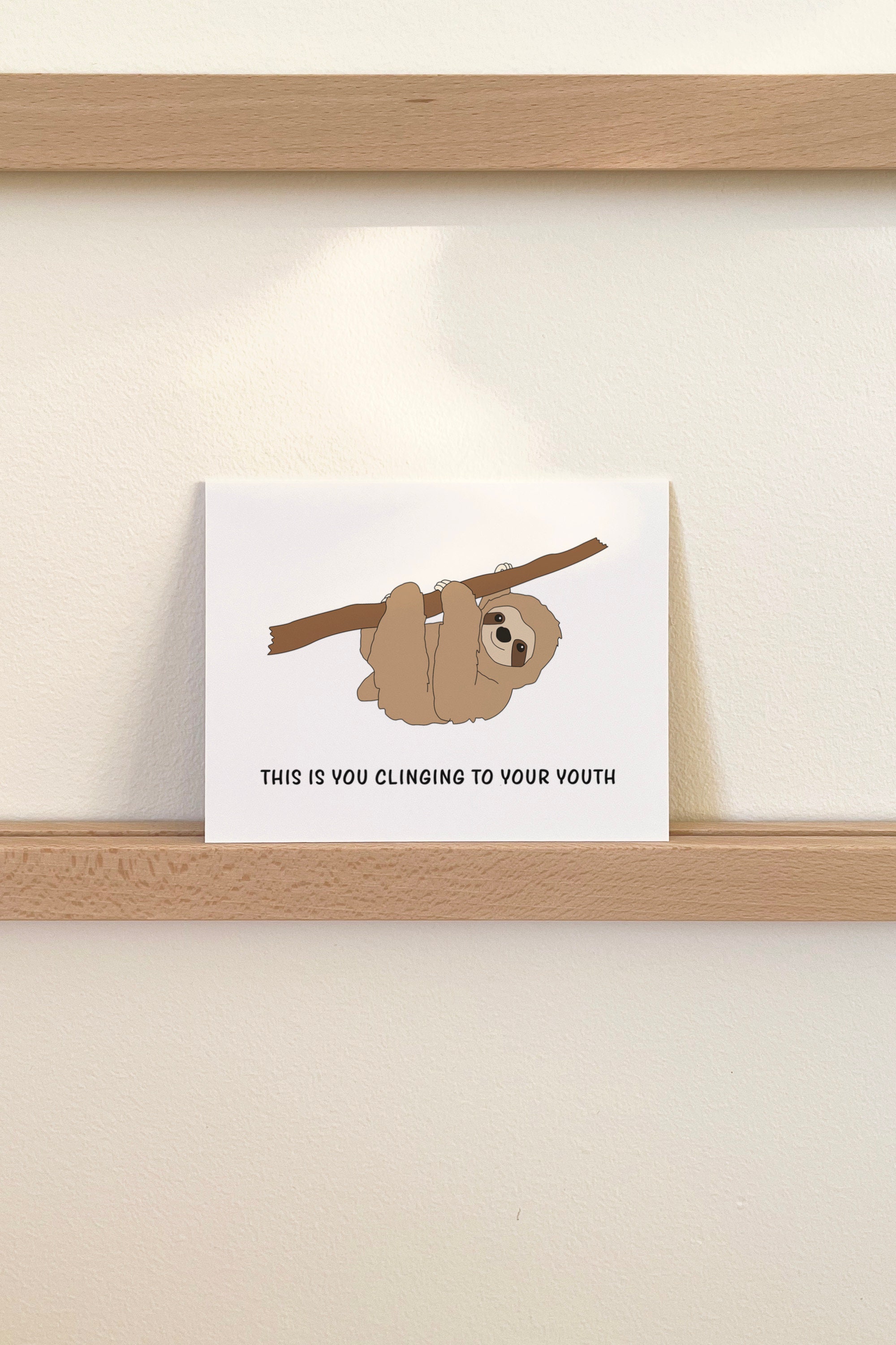Funny Sloth Birthday Card Sloth Birthday Gift for Him or Her | Etsy Canada