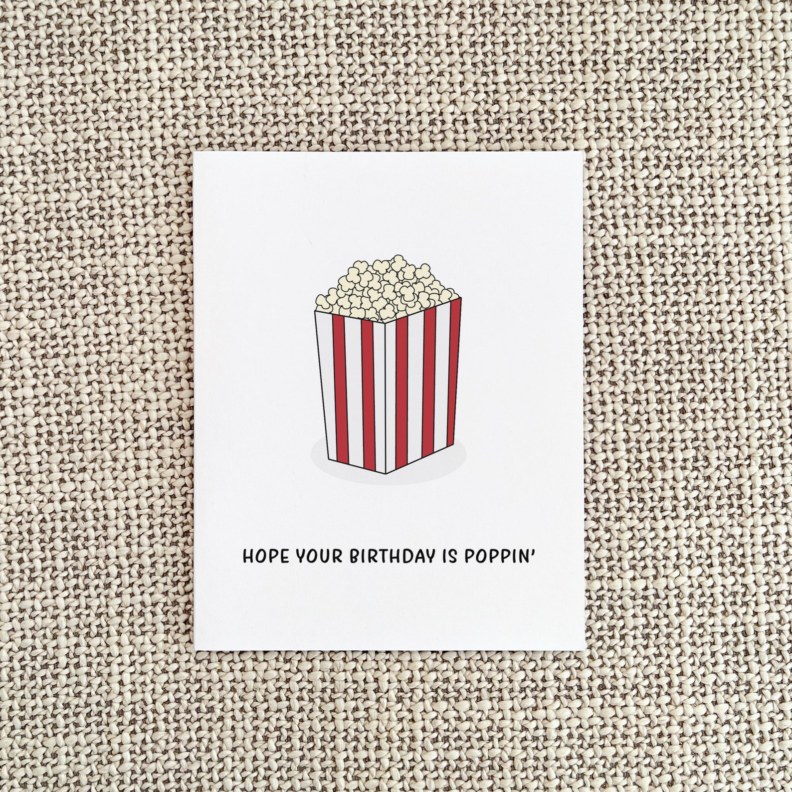 Funny Birthday Card for Popcorn Lover Popcorn Gift for Friend - Etsy Canada
