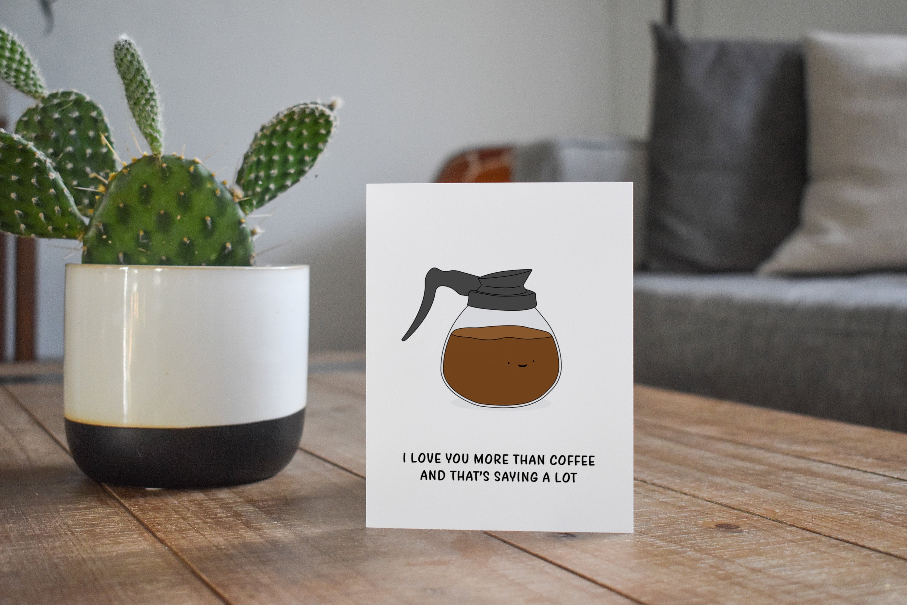 Funny Coffee Anniversary Card Coffee Anniversary Gift for | Etsy