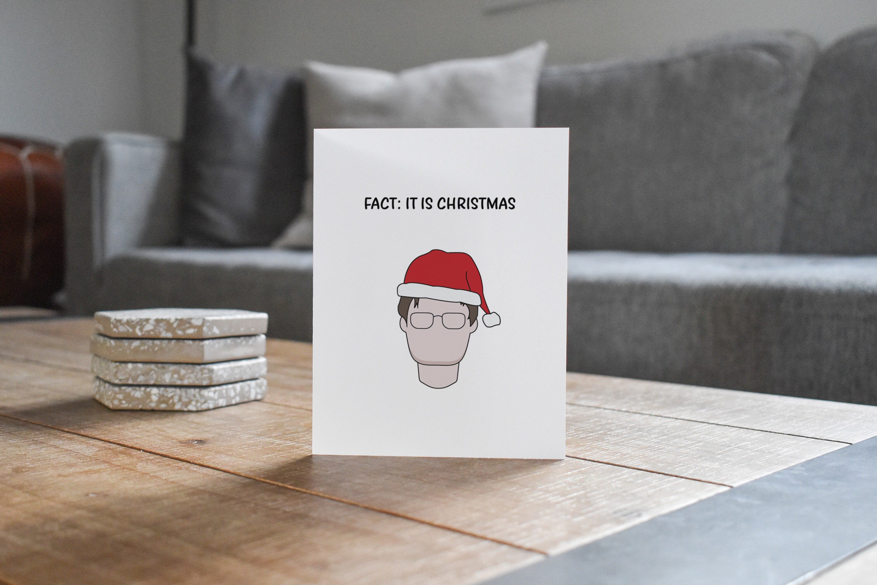 The Office Christmas Card Dwight Schrute Holiday Card for | Etsy