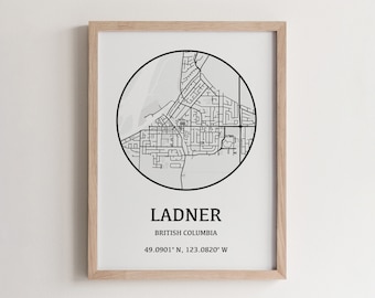 Travel Map of Bc - Etsy