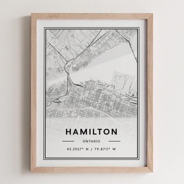 Hamilton Street Map - Etsy