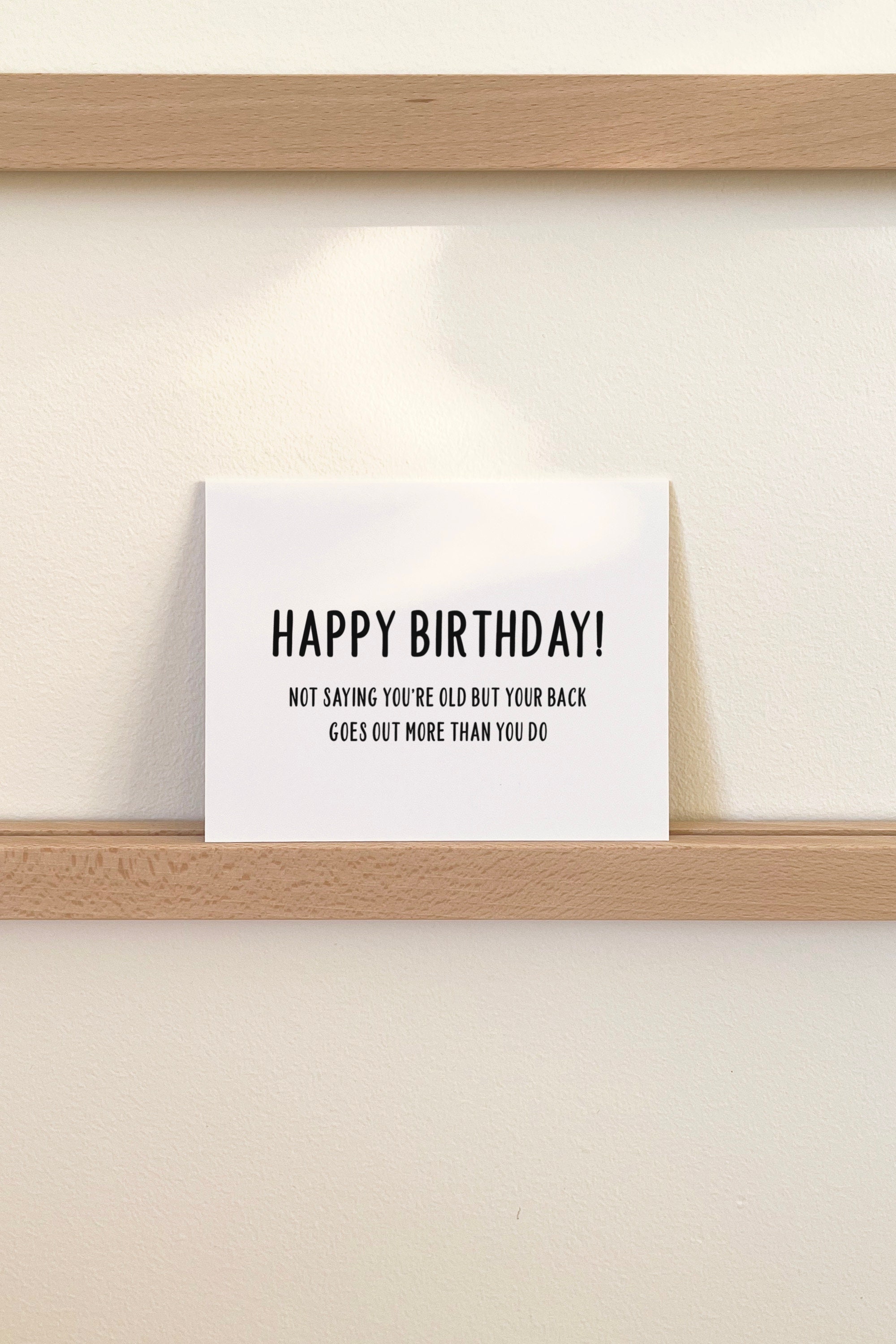 Funny Bad Back Birthday Card Birthday Gift for Him or Her - Etsy