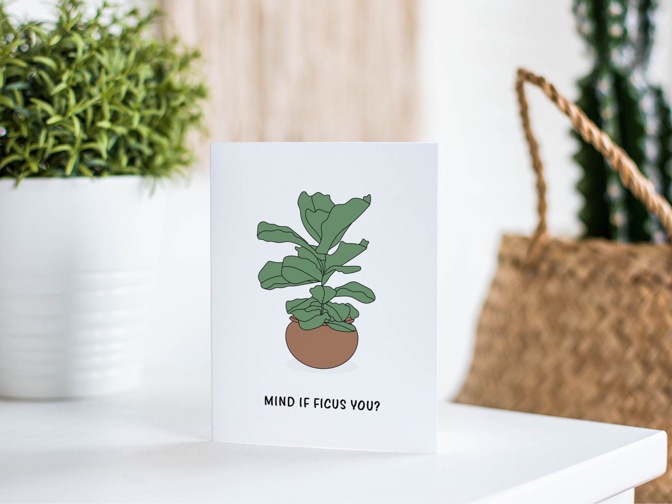 Funny Ficus Anniversary Card Plant Mom Anniversary Gift for - Etsy