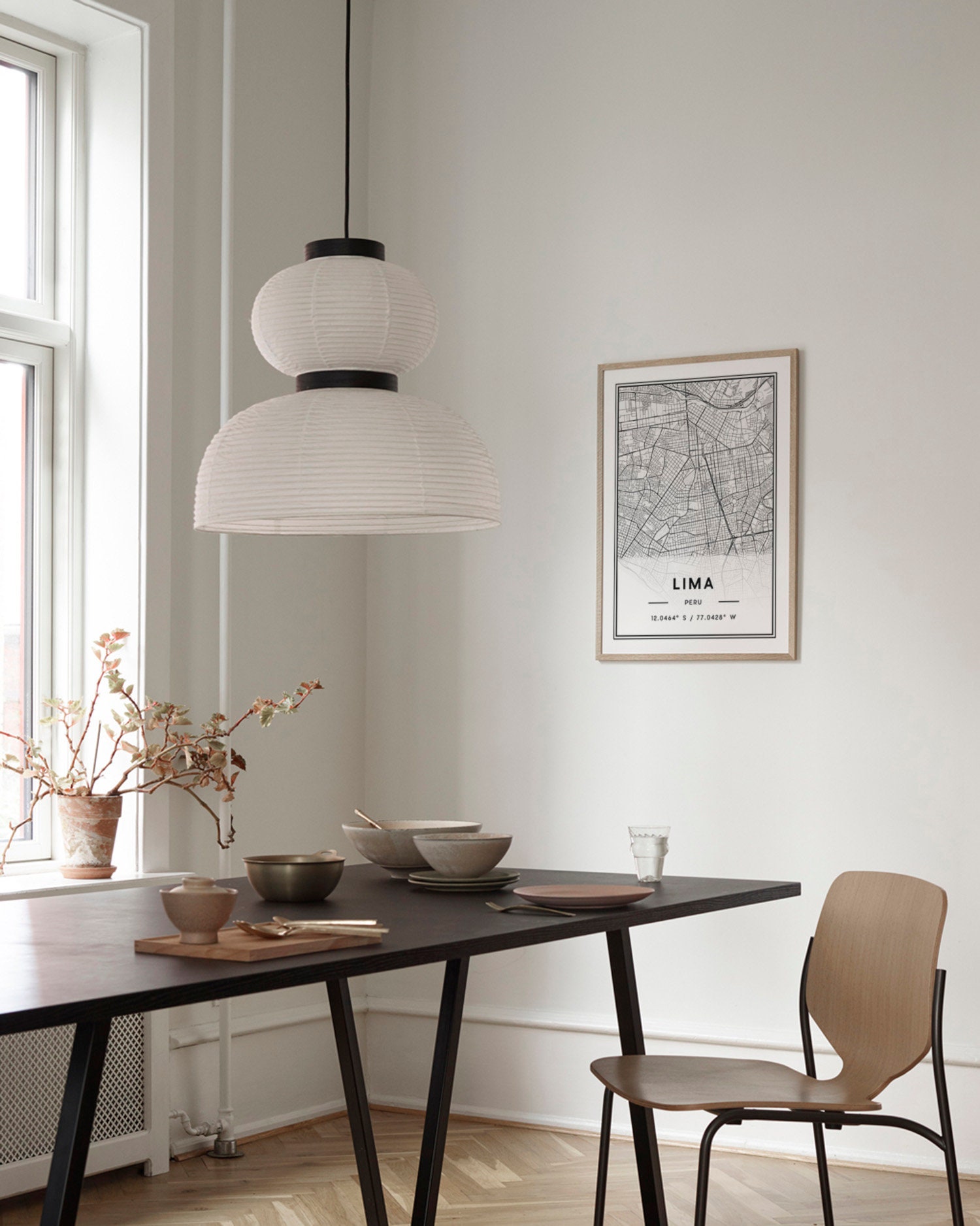 Lima Map Poster Print Modern Lima Street Map Decor - Etsy