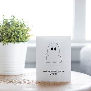 Funny Ghost Birthday Card, Haunted Birthday Gift for Him or Her - Etsy ...