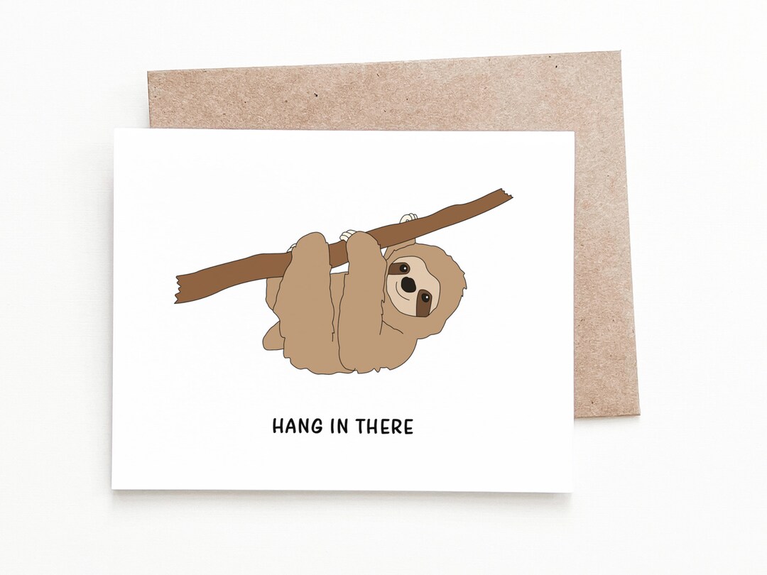Funny Sloth Sorry Card, Condolences Gift for Him or Her - Etsy