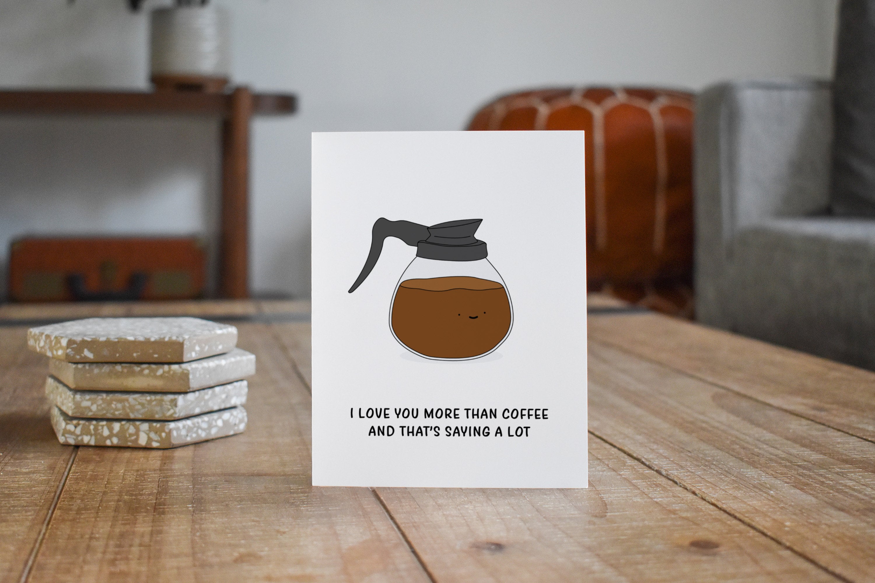 Funny Coffee Anniversary Card Coffee Anniversary Gift for | Etsy