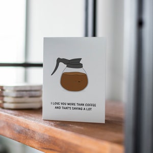 Funny Coffee Anniversary Card Coffee Anniversary Gift for | Etsy