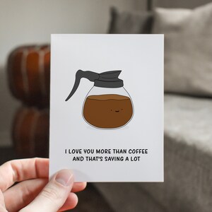 Funny Coffee Anniversary Card Coffee Anniversary Gift for | Etsy