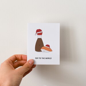 Funny Sushi Christmas Card, Soy Sauce Christmas Gift for Him or Her - Etsy