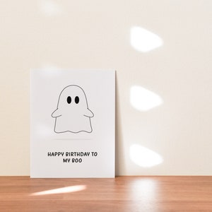 Funny Ghost Birthday Card, Haunted Birthday Gift for Him or Her - Etsy ...