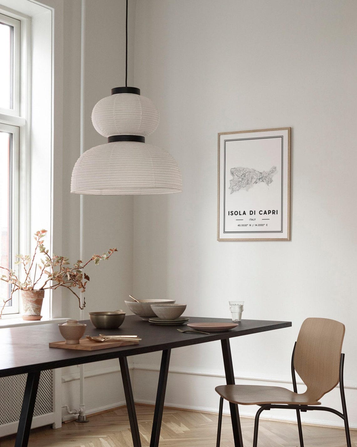 Modern Capri Map Poster Print - Etsy