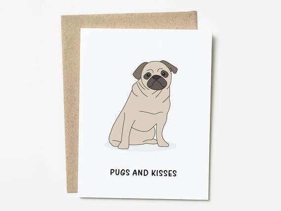 Funny Pug Anniversary Card Pet Anniversary Gift for Boyfriend | Etsy