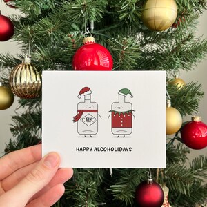 Funny Christmas Card, Holiday Drinking Buddy Christmas Pun Card - Etsy ...