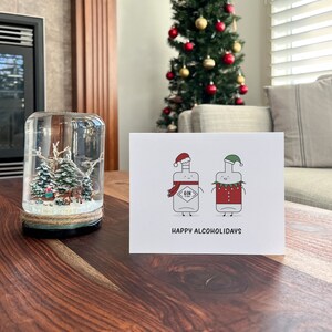 Funny Christmas Card, Holiday Drinking Buddy Christmas Pun Card - Etsy ...