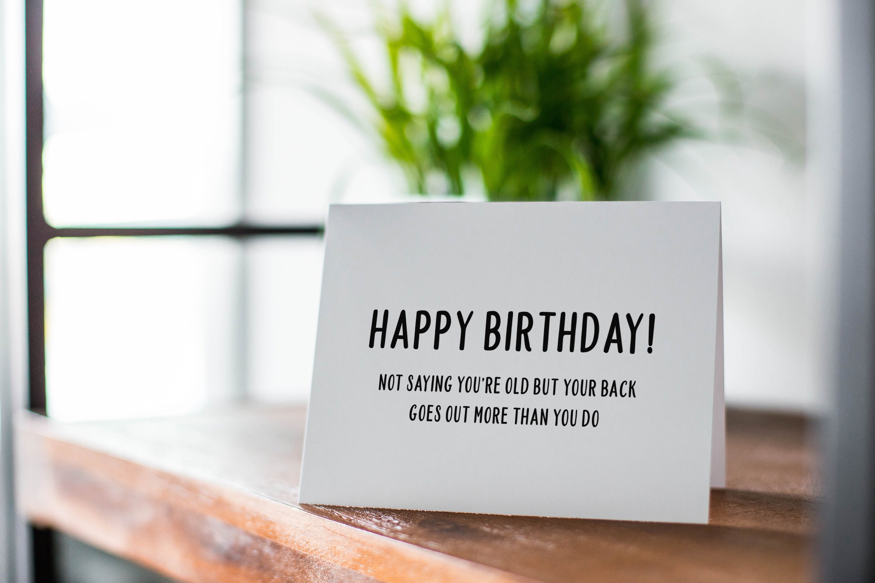 Funny Bad Back Birthday Card Birthday Gift for Him or Her - Etsy