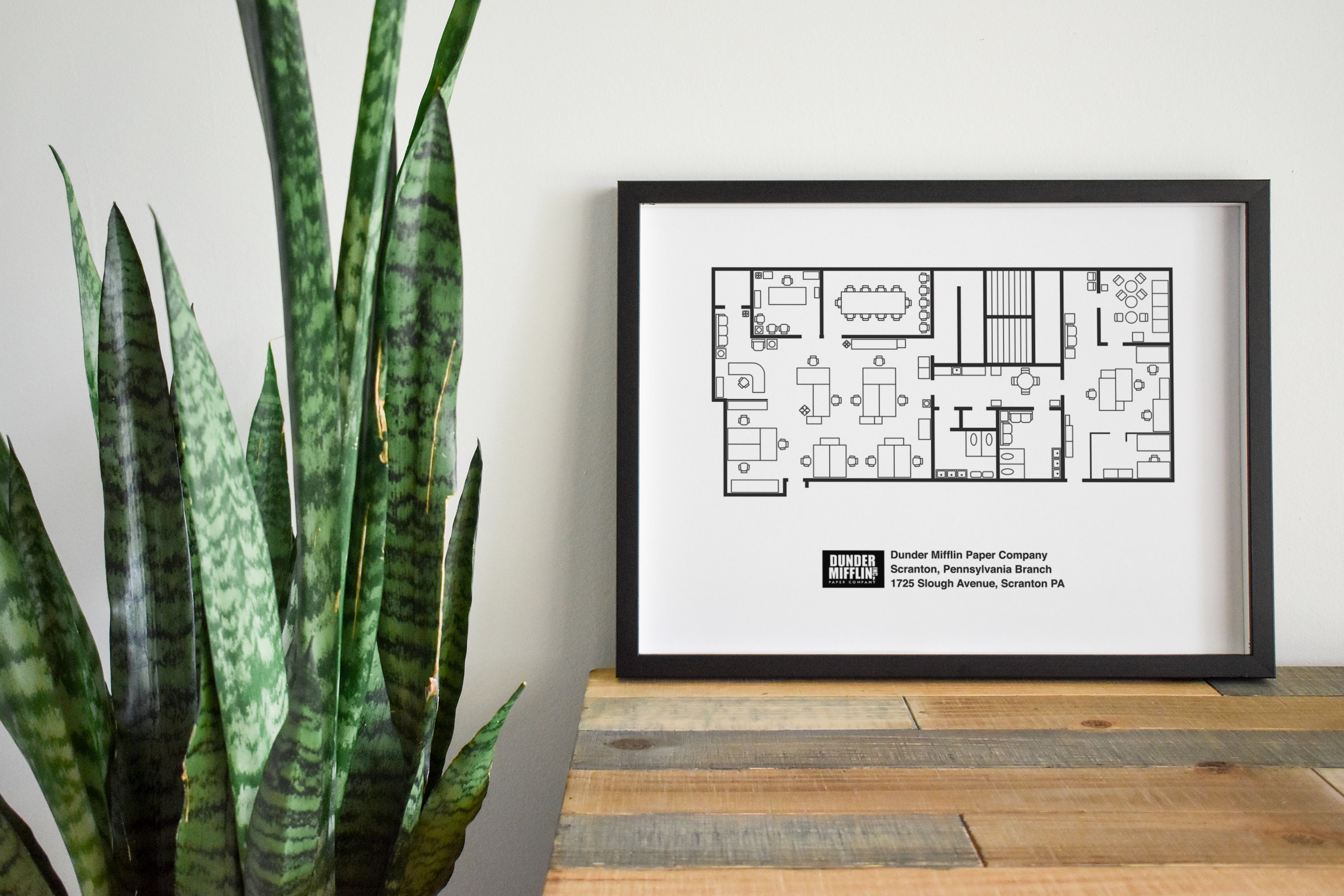 The Office TV Show Poster Dunder Mifflin Floor Plan Art Print | Etsy Canada