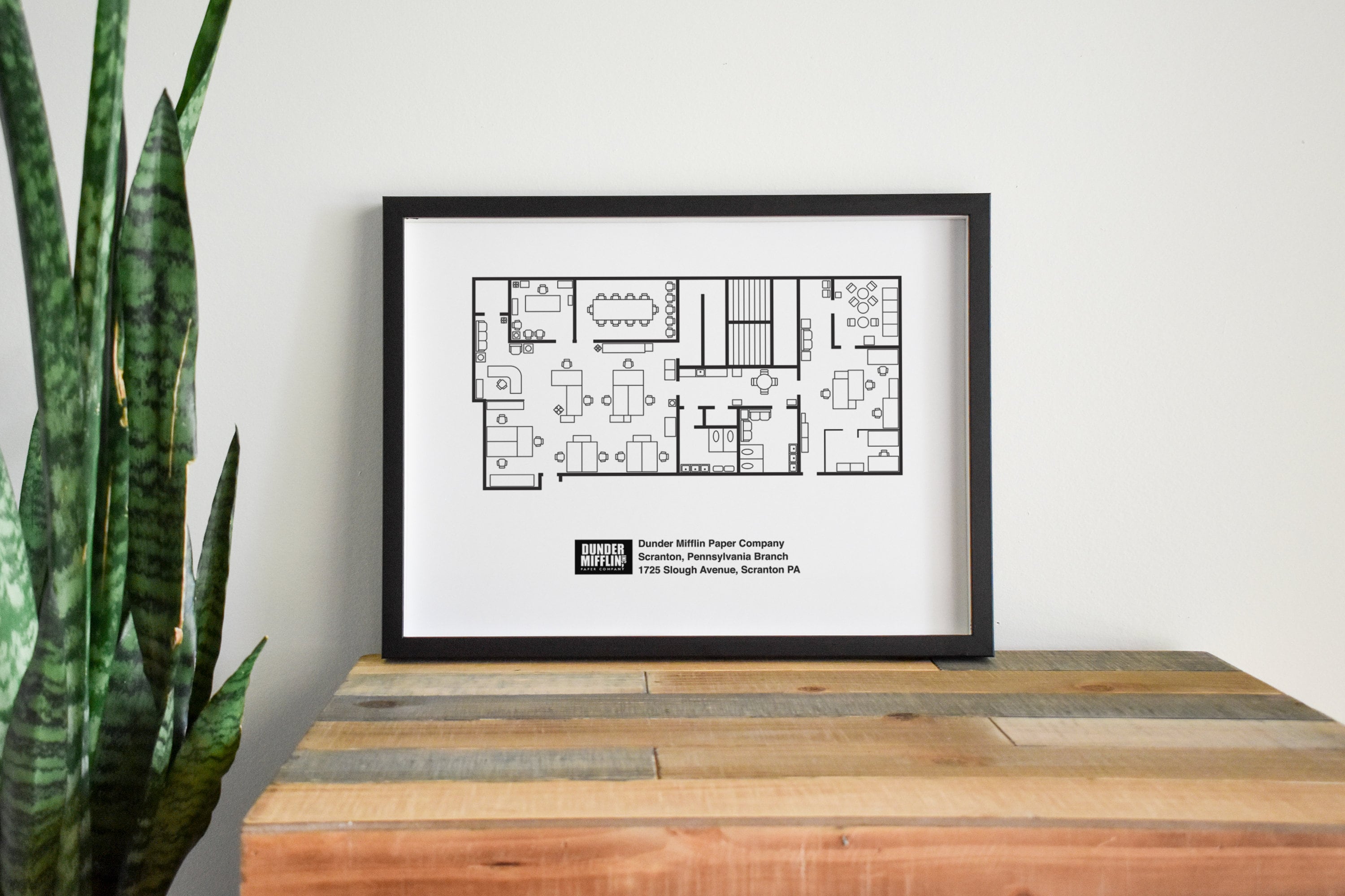 The Office TV Show Poster Dunder Mifflin Floor Plan Art Print - Etsy Canada