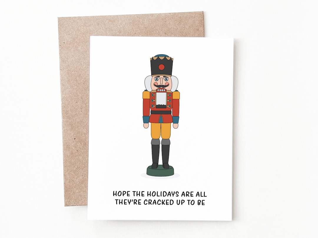 Funny Nutcracker Christmas Card, Nutcracker Holiday Christmas Gift for Him or Her - Etsy