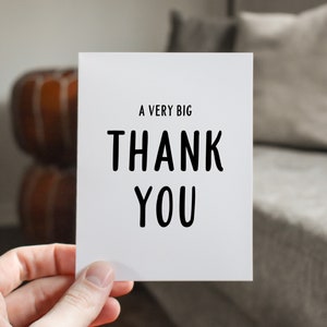 Funny Thank You Card Thank You Gift Greeting Card for Him or | Etsy Canada