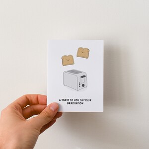 Funny Toast Graduation Card Graduation Gift for Him or Her - Etsy