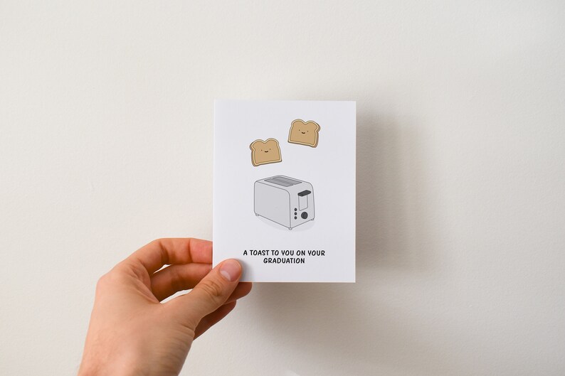 Funny Toast Graduation Card Graduation Gift for Him or Her - Etsy