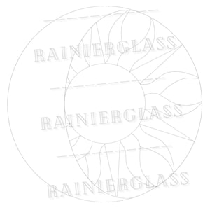 Sun & Moon Eclipse Stained Glass Pattern - Etsy