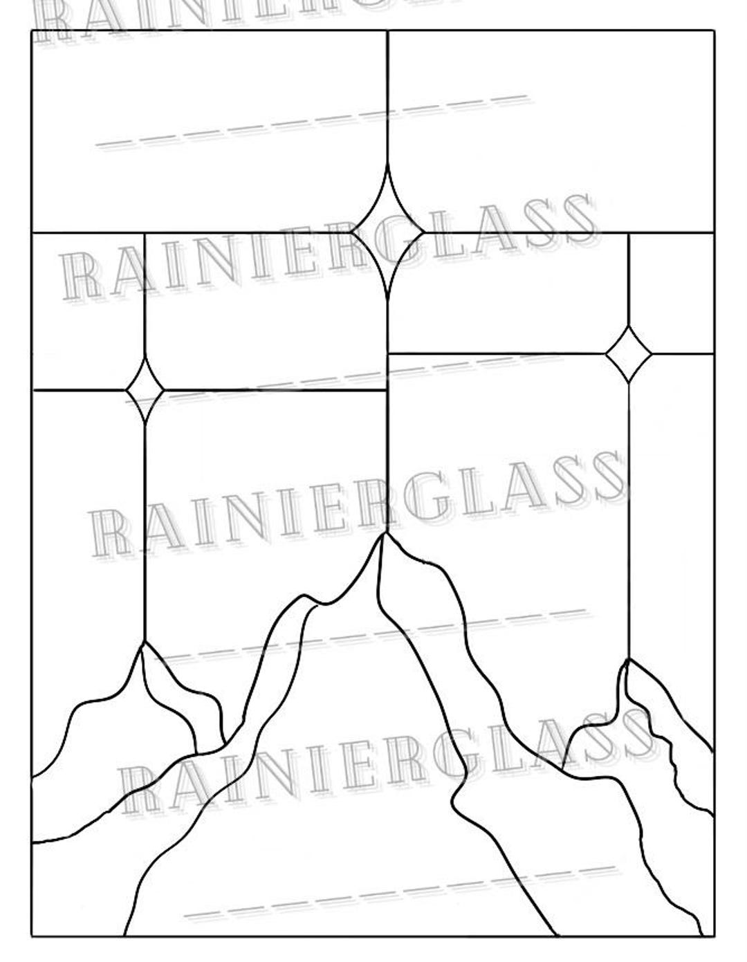 ACOTAR Inspired/mountains Stained Glass Pattern - Etsy