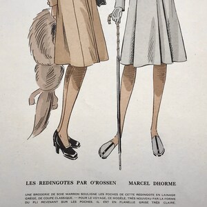 An Original Fashion Sketch, or Croquis, From ‘les Creations Parisiennes ...