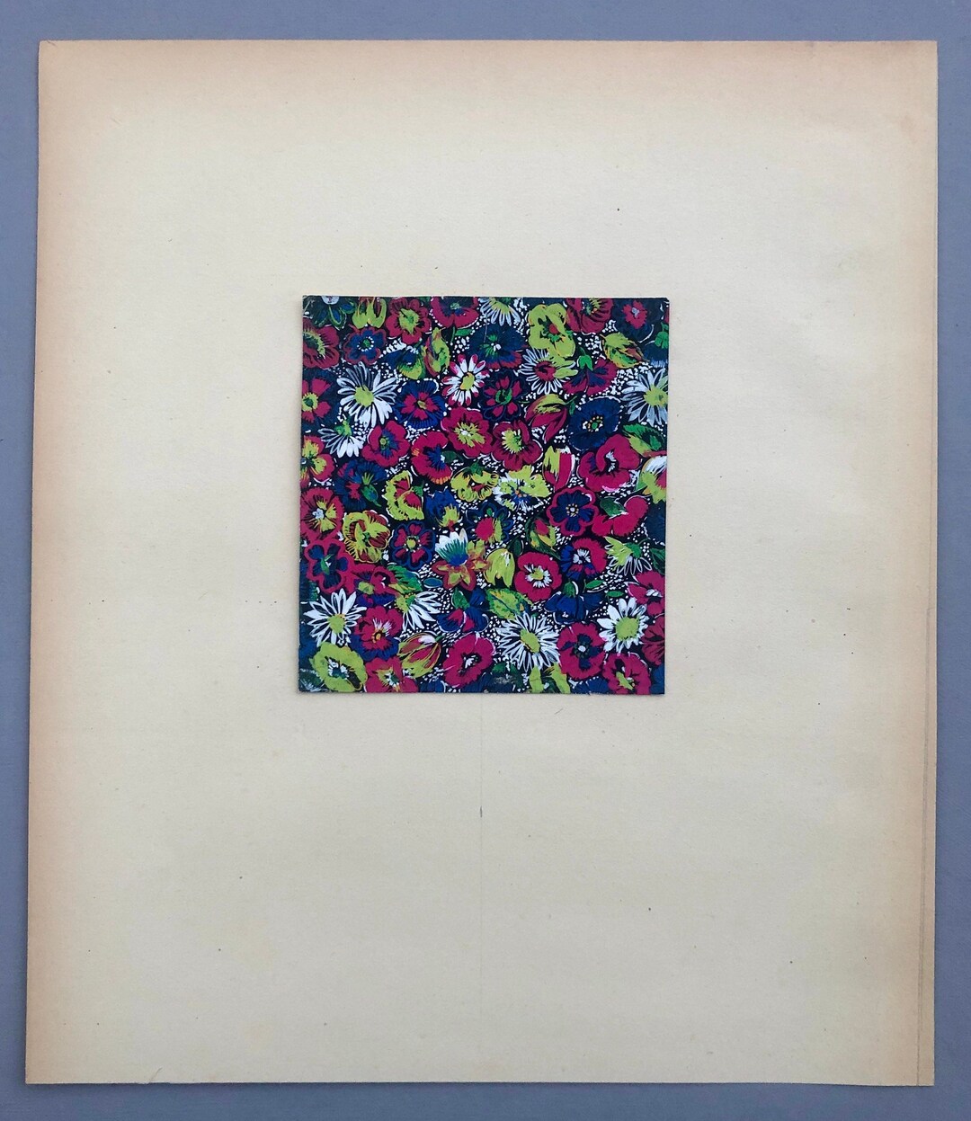 An Original Antique French Textile Design. Hand Painted. Produced in ...