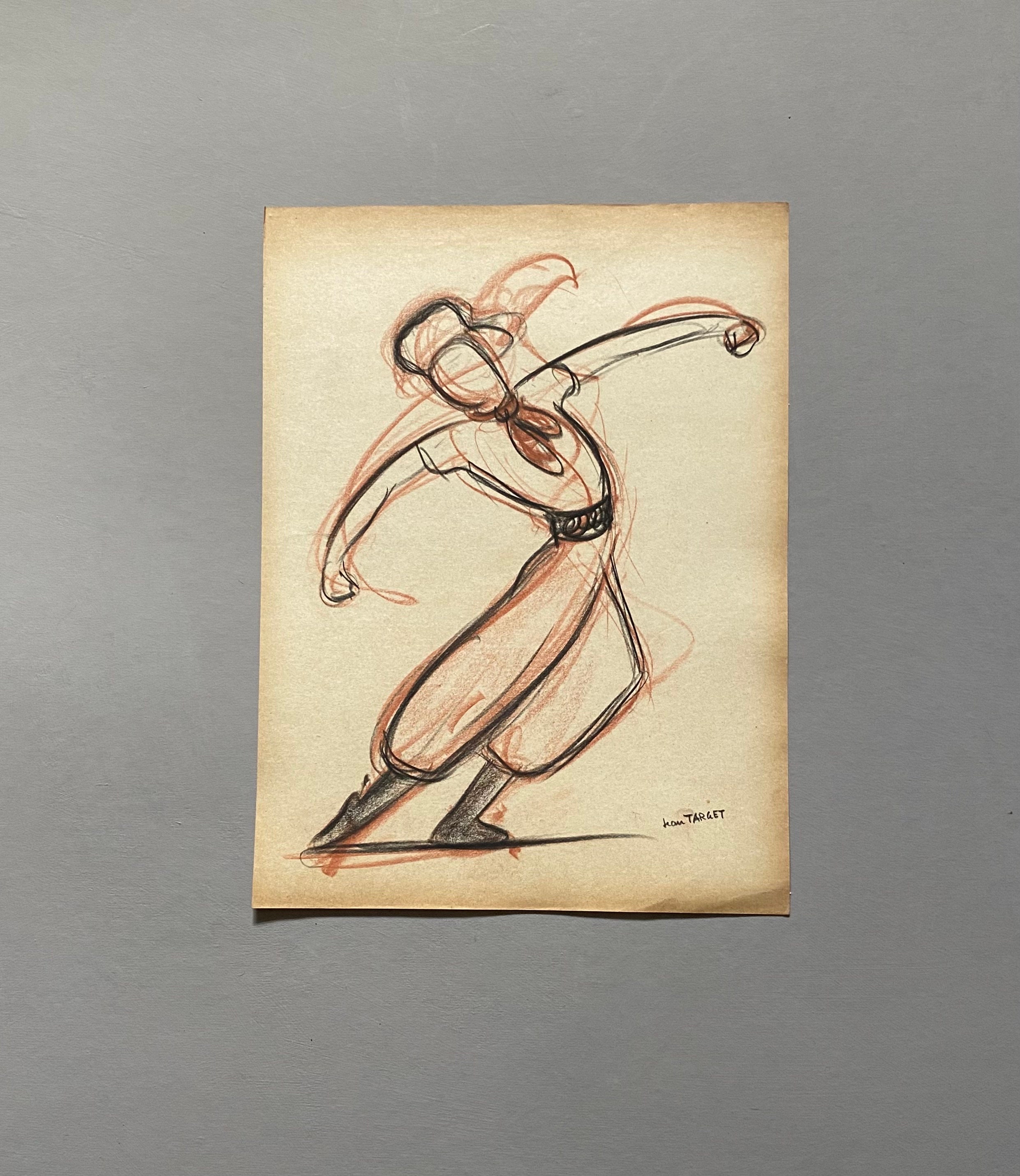 An Original Drawing of a Ballet Dancer in Le Mort De Platero - Etsy