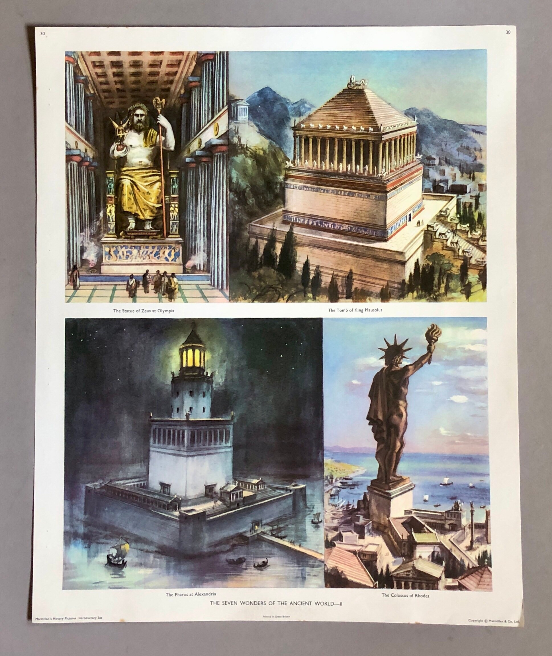 A Complete Set of Macmillan’s History Class Pictures. Published in 1963 ...