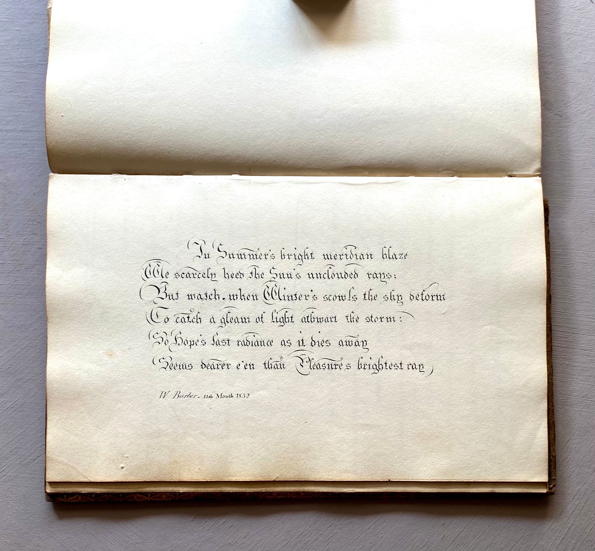 A Scrapbook From the Early 1800s. Watercolours, Drawings and Decorative ...