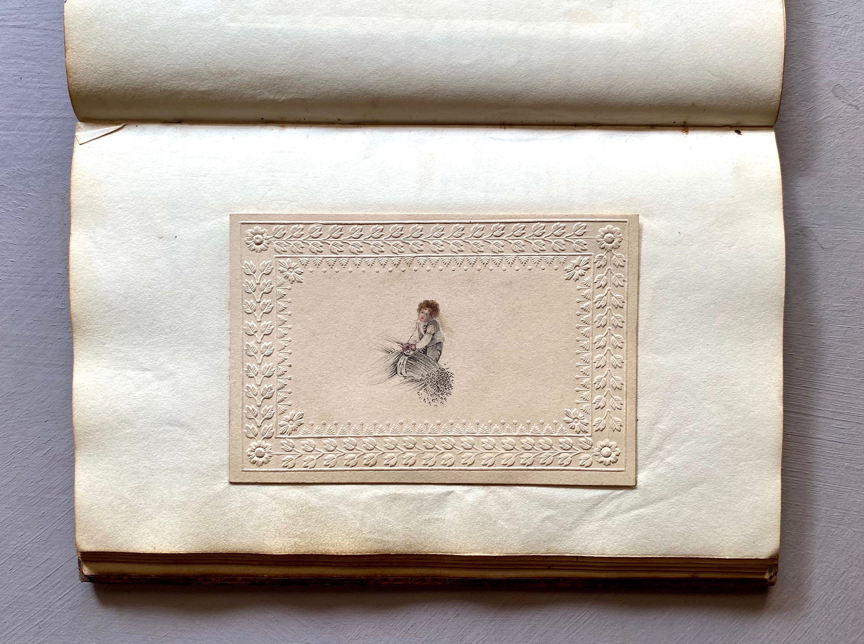 A Scrapbook From the Early 1800s. Watercolours, Drawings and Decorative ...